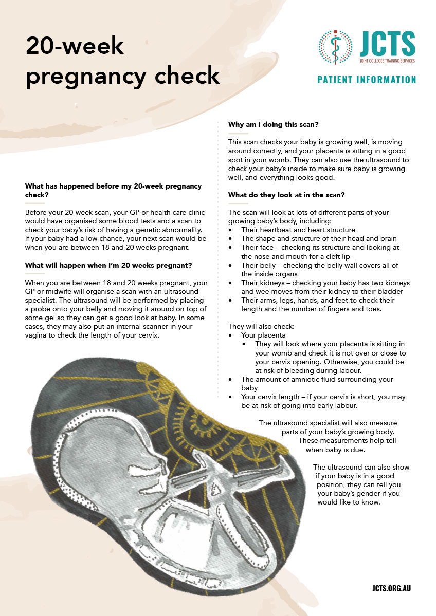 20-week pregnancy check Patient Information Sheet – Joint Colleges ...