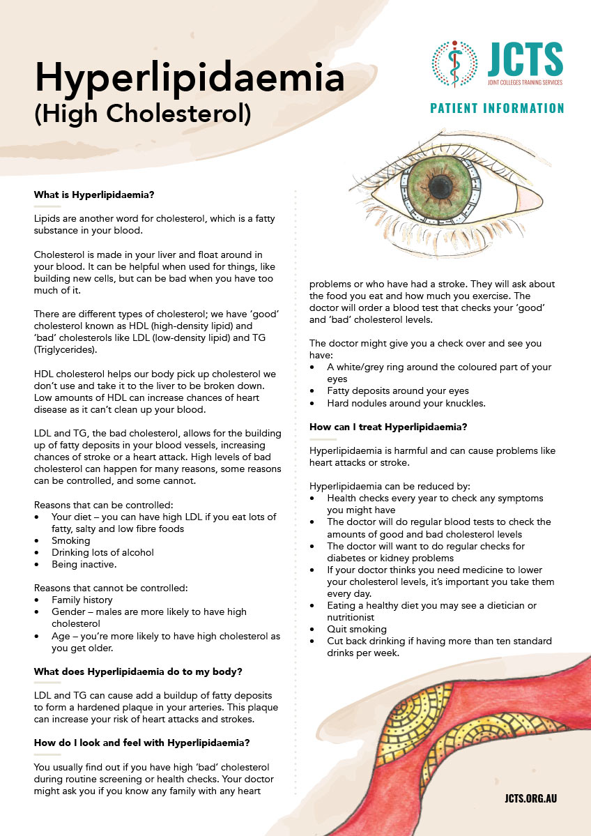 Hyperlipidaemia (High Cholesterol) - Joint Colleges Training Services ...