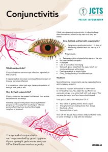 Conjunctivitis – Joint Colleges Training Services (JCTS)