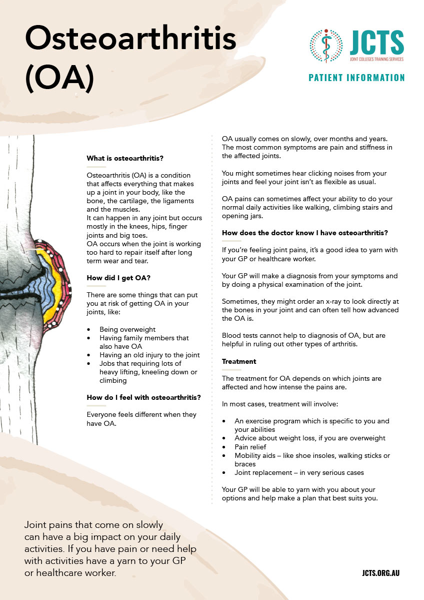 Osteoarthritis (OA) - Joint Colleges Training Services (JCTS)